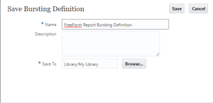 Bursting with Targeted Distribution File – Random EPM Notes