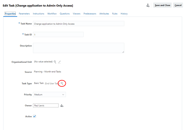 Adding Tasks in Task Manager – Random EPM Notes