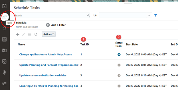 Next Steps in Task Manager: Creating a Schedule – Random EPM Notes