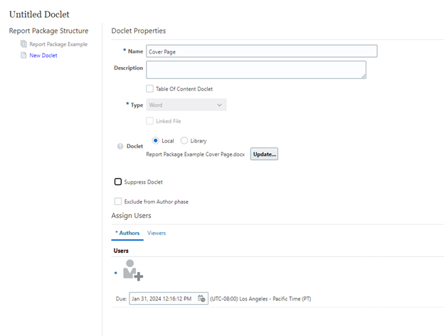 Creating a Basic EPM Narrative Reporting Package – Random EPM Notes