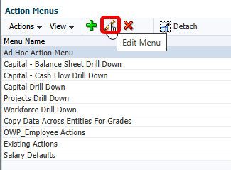 Ad Hoc Action Menu – Random EPM Notes