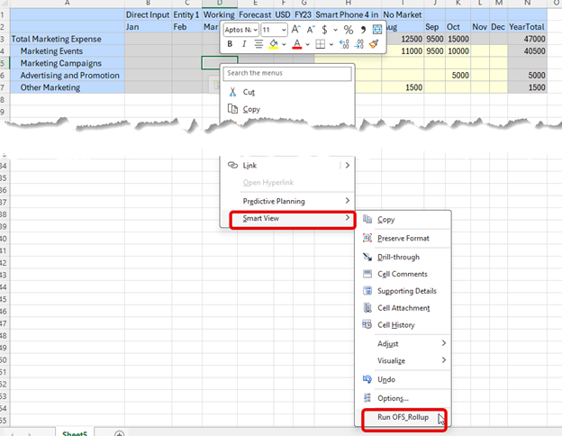 Ad Hoc Action Menu – Random EPM Notes